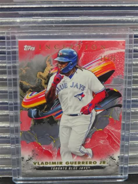 2023 TOPPS INCEPTION Vladimir Guerrero Jr rouge parallèle 11 75
