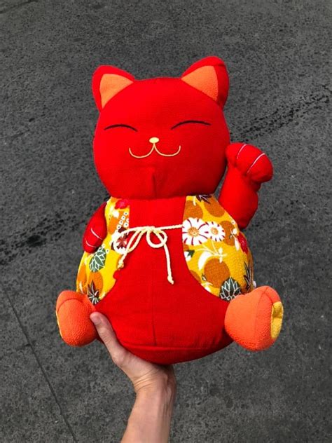 Maneki Neko Stuffed Toy Hobbies And Toys Toys And Games On Carousell