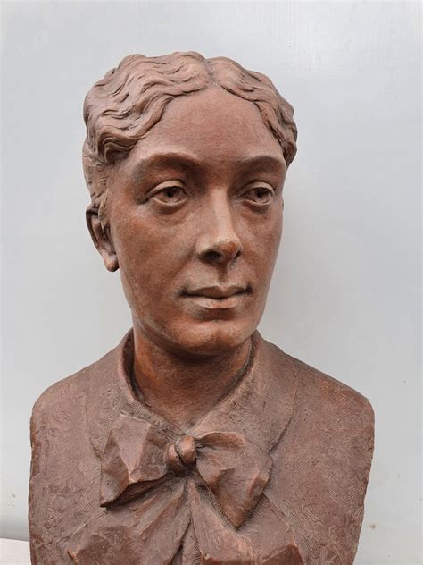Proantic Buste De Femme En Terre Cuite XIX ème S