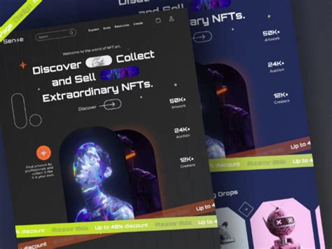 Modern Nft Website Uiux Design Nft Landing Page Design In Figma