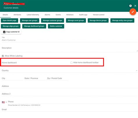 Question How Can I Display Assigned Dashboard On The Home Page To The Customer · Issue 7927