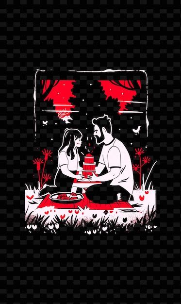 Padre E Hija Haciendo Un Picnic Juntos En Un Prado Idy Png Ilustraci N Dise Os De Obras De Arte