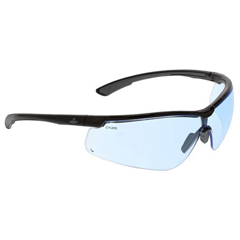 Mcr Safety Kd713af Klondike Kd7 Safety Glasses Black Gray Frame Light Blue Uv Af Anti Fog