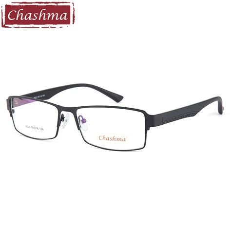 Chashma Brand Super Big Size Alloy Men Optical Glasses Full Frame Wide