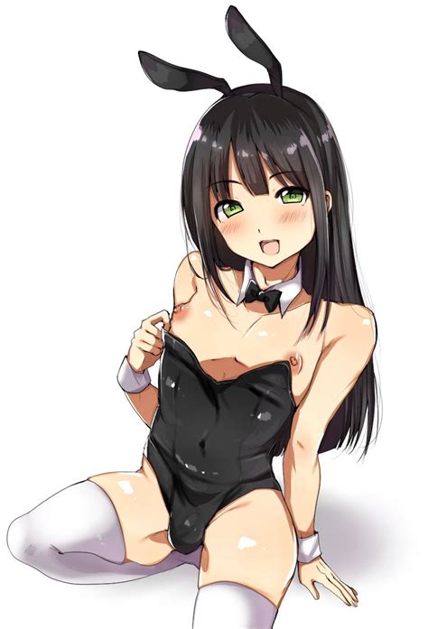 黒髪バニーボーイ男の娘 雄田治のイラスト