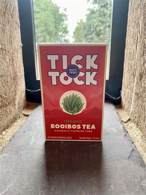 Tick Tock Original Organic Rooibos Tea 40 Tea Bags Carfrae Farm Market