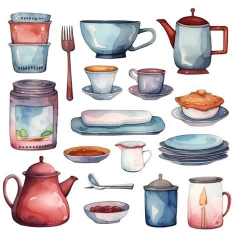 Premium Ai Image There Are Many Different Kinds Of Tea Pots And Cups