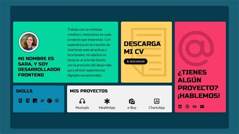 Responsive Portfolio Website Utilizando Html Y Css Bento Grids Ui