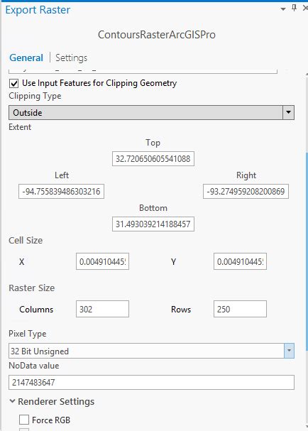 Export Raster Exporting Or Clipping In Arcgis Pro Geographic