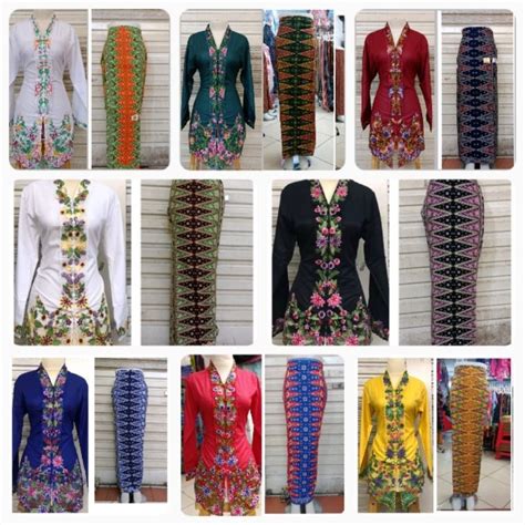 Jual Set Baju Kebaya Encim Wanita Adat Betawi Set Baju Kebaya Encim
