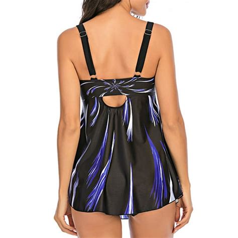Aayomet Womens Bikini Swimwear Padded Print Beachwear Swimjupmsuit