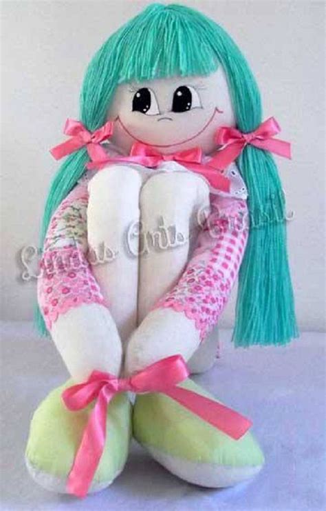 Boneca Pernuda Artesanato e faça você mesmo Artesanato Bonecas