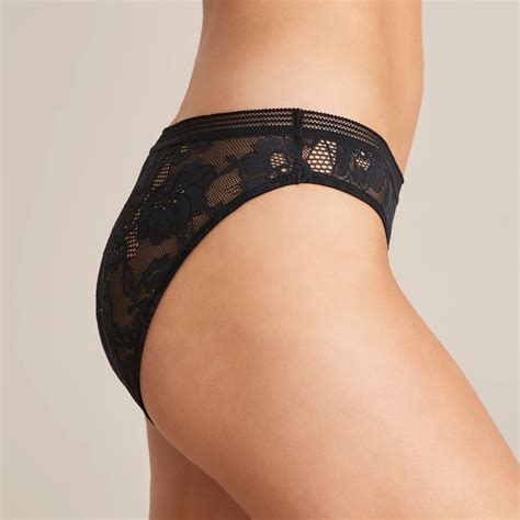 Lace Bikini Briefs Black Target Australia