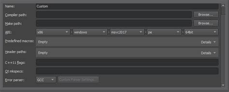 Adding Compilers Qt Creator Manual