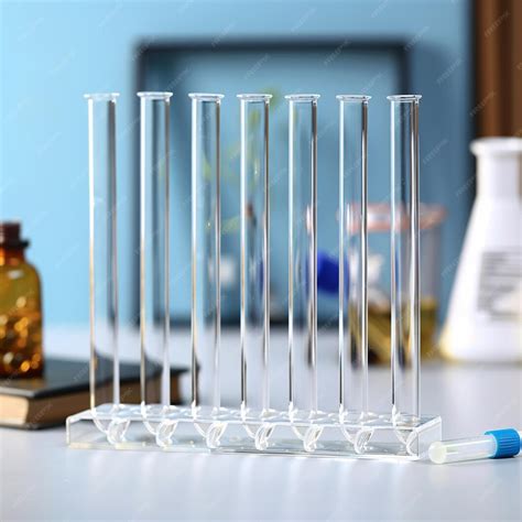 Premium Photo Science Laboratory Test Tubes Lab Equipment For Research New Medica