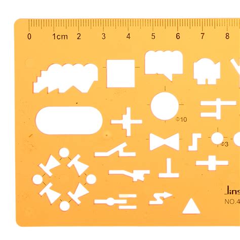 Physical Electrical Circuit Symbols Drafting Drawing Template Kt Soft Plastifc Ruler Design