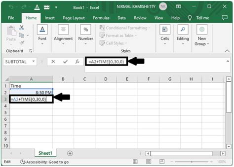 How To Add Time With Hoursminutesseconds Increments In Excel