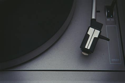 Premium Photo High Angle View Of Turntable