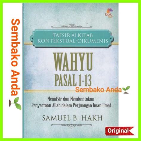 Promo Ori Kitab Wahyu Pasal 1 13 Tafsiran Alkitab Samuel B Hakh