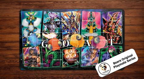 Yugioh Playmat Goat Format Jinzo Black Luster Soldier Faith Magician