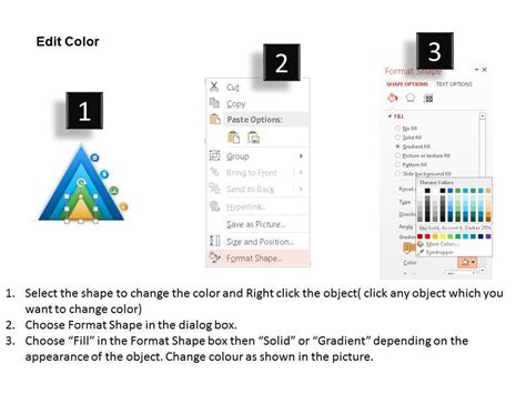 Four Staged Triangle With Icons Powerpoint Template Templates PowerPoint Presentation