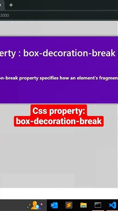 Css Property Box Decoration Break Css3 Shorts Short Full Video
