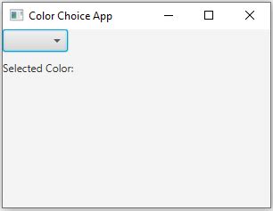 Choicebox And Labels In Javafx
