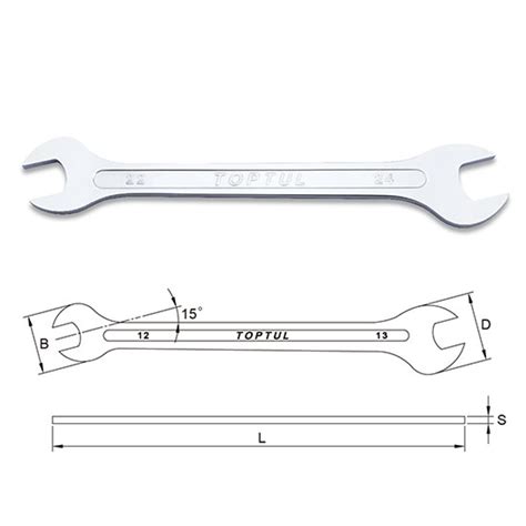 Toptul 8pc Slimline Spanner Set For Narrow Tight Access Robsons Tool