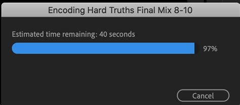 Export Stuck At 95 THREE Different Times W Slightly Different Settings HELP Please R Premiere