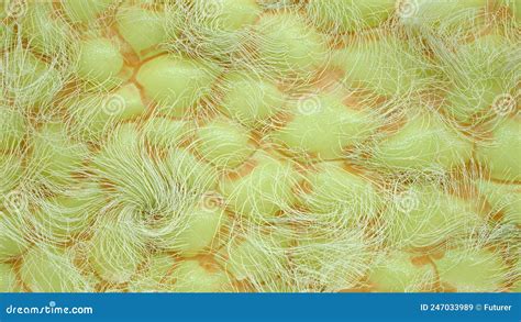 Fat Tissue Close Up 3d Rendering Stock Illustration Illustration Of