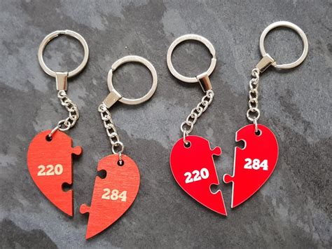Amicable Numbers Pair Of Keyrings Maths Gear Mathematical Curiosities Games And Ts