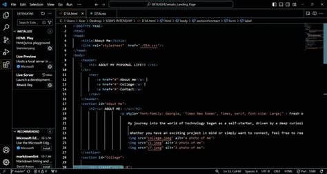 Jawagar Kr On Linkedin Internship Webdevelopment Html Css Learningbydoing Growthmindset