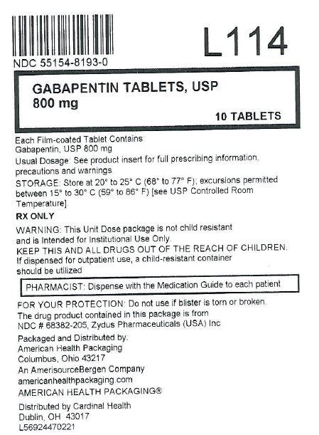 Gabapentin Tablets Fda Prescribing Information Side Effects And Uses