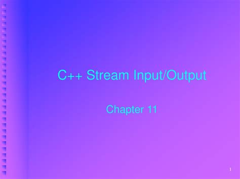 ppt c stream input output powerpoint presentation free download