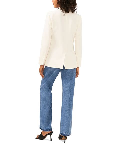 Vince Camuto Womens Notched Collar Single Button Blazer Macys