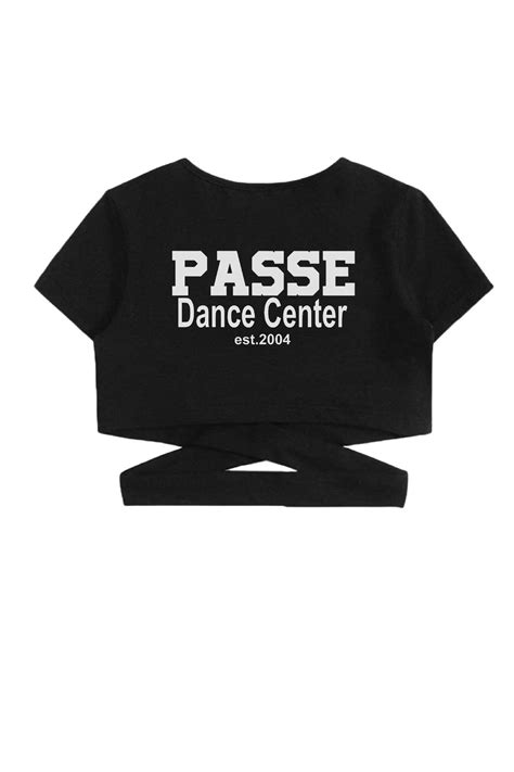 Girls Cutout Crisscross Crop — Passe Dance Center
