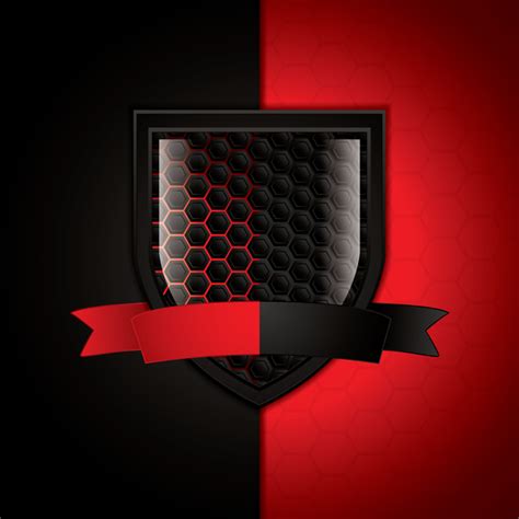 Red Shield Vector Logo