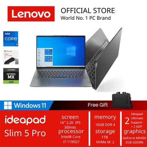 Promo Lenovo Ideapad Pro Itl I G Gb Tb Ssd Mx Gb W Ohs Cicil X Kota