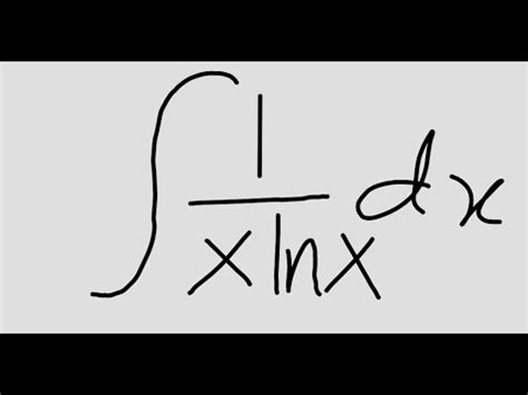 How To Integrate 1 Xlnx Natural Logarithm YouTube