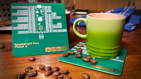 Raspberrypi Pico Pinout Pcb Coaster Etsy