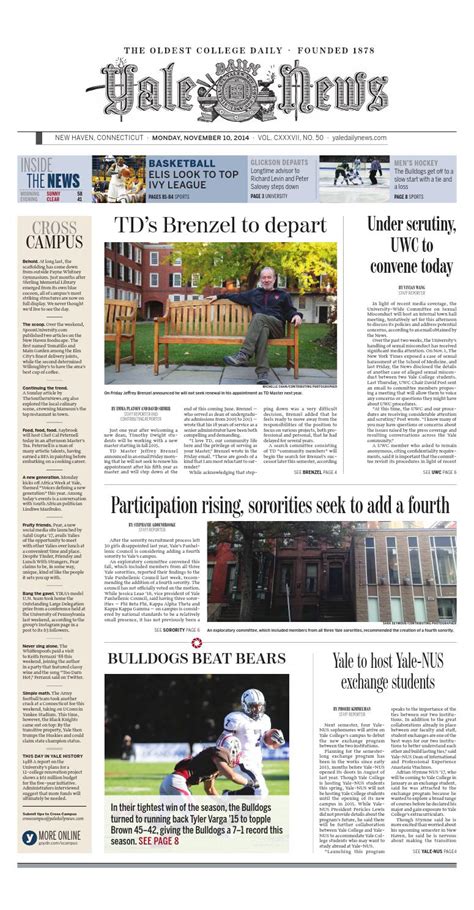 Todays Paper By Yale Daily News Issuu