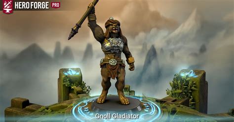 Gnoll Gladiator Made With Hero Forge