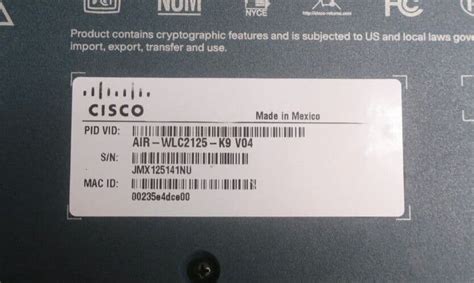 Cisco 2100 2125 Wireless LAN Controller 8x 10/100 RJ45 W/ 2x PoE AIR ...