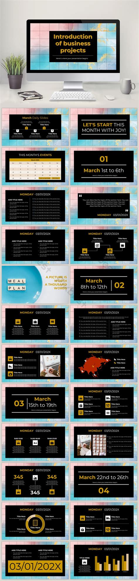 Yellow Business Project Introduction Ppt Template Powerpoint Ppt