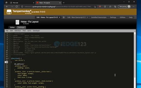 Edge 浏览器插件油猴脚本 Tampermonkey 用户脚本管理器安装与简单使用适用Android EDGE插件网