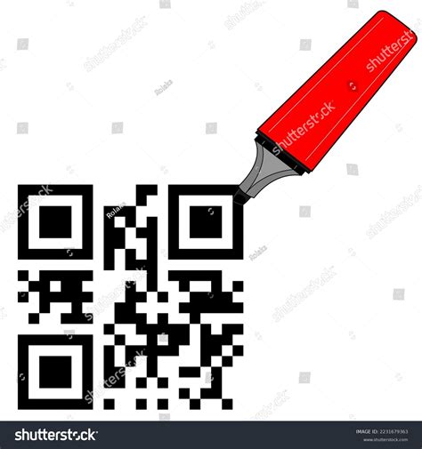 Illustration Qr Code Marker Stock Vector Royalty Free