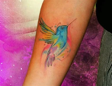 28 Best Watercolor Hummingbird Tattoo Designs The Paws