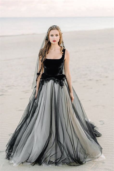 015a Chic Black Wedding Dresses For Bold Brides On Southbound Bride