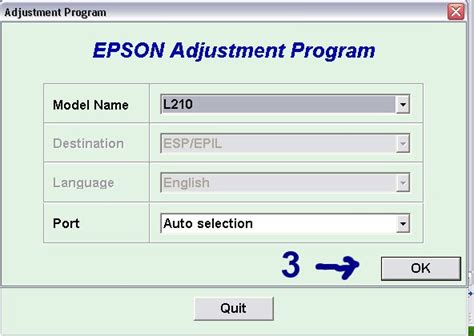 Epson L210 Printer Reset Printer Tools