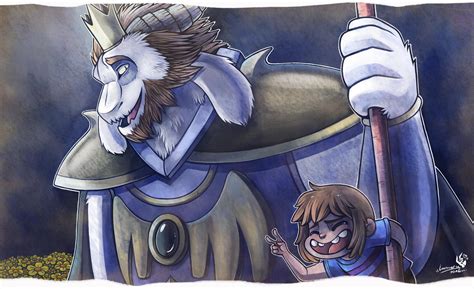 Undertale Asgore And Frisk By Lumary On Deviantart